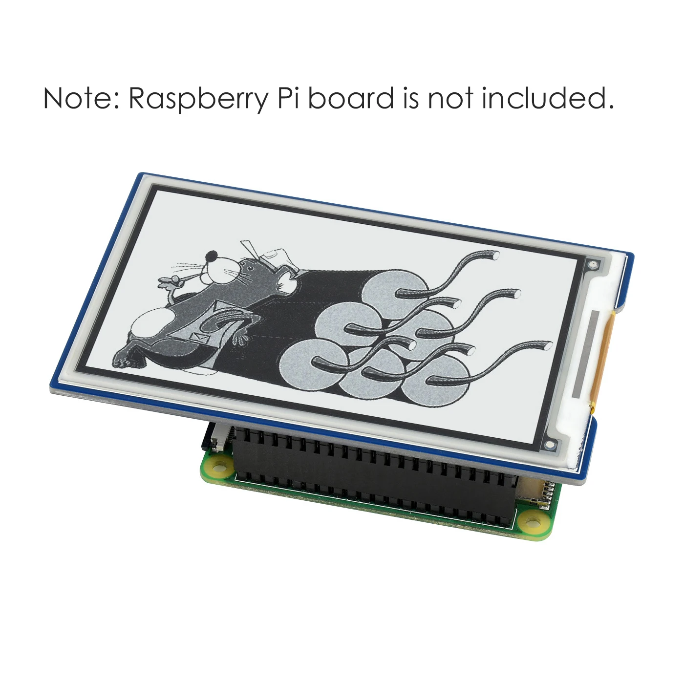 3.7inch SPI E-ink E-Paper Screen HAT for RasPi RPI Raspberry Pi Zero 2 ...