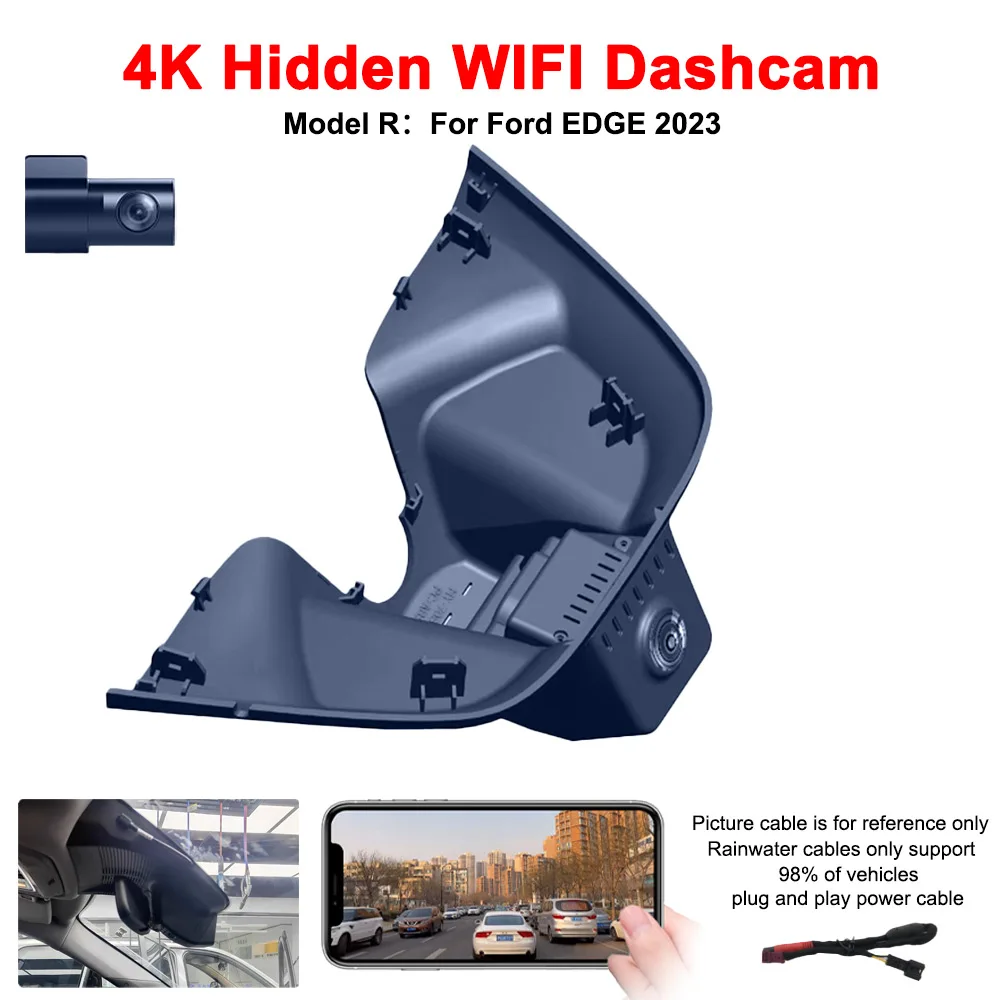 For-Ford-EDGE-2023-Front-and-Rear-4K-Dash-Cam-for-Car-Camera-Recorder ...