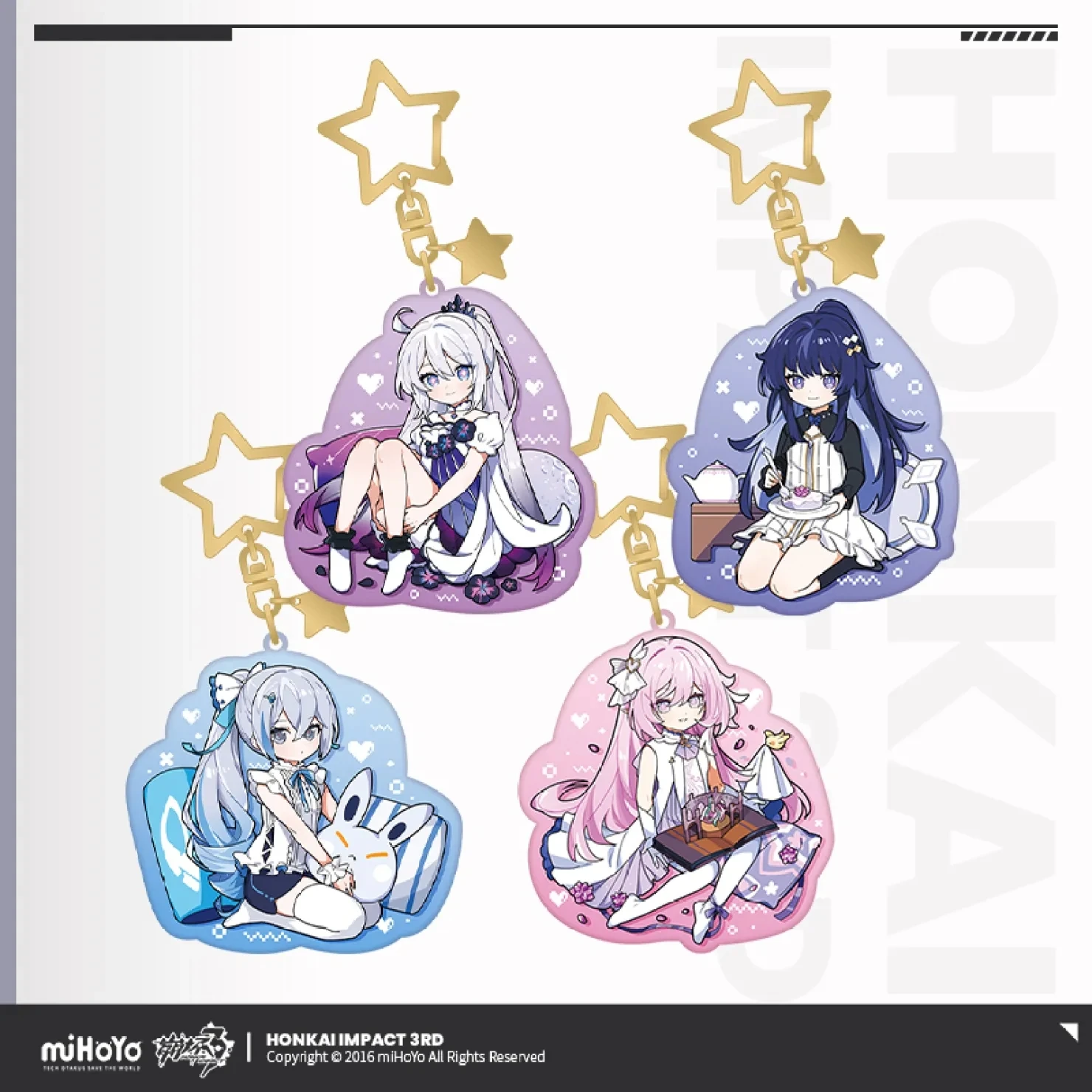 Anime Accessories Game Honkai Impact 3 Cosplay Metal Pendant Elysia ...