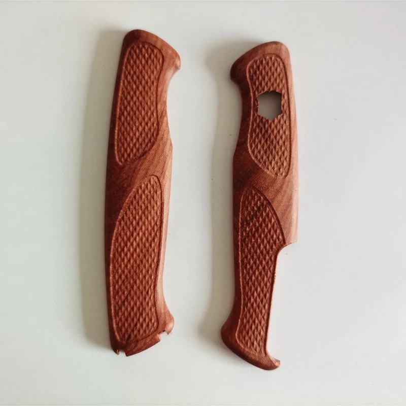 1-Pair-CNC-Natural-Solid-Wood-Material-Knife-Grip-Handle-Scales-For ...