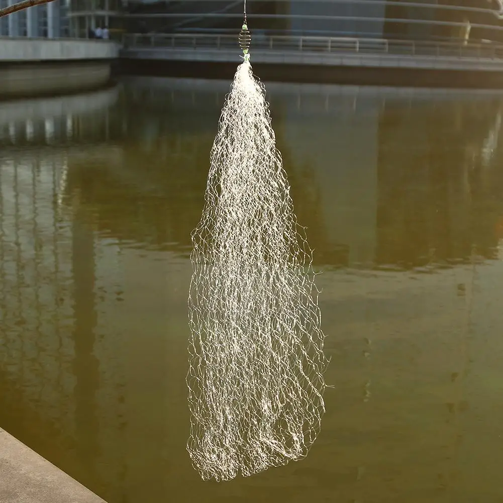 Spring-Trap-Fishing-Net-Luminous-Bead-Casting-Fishnet-Floating-Throwing ...