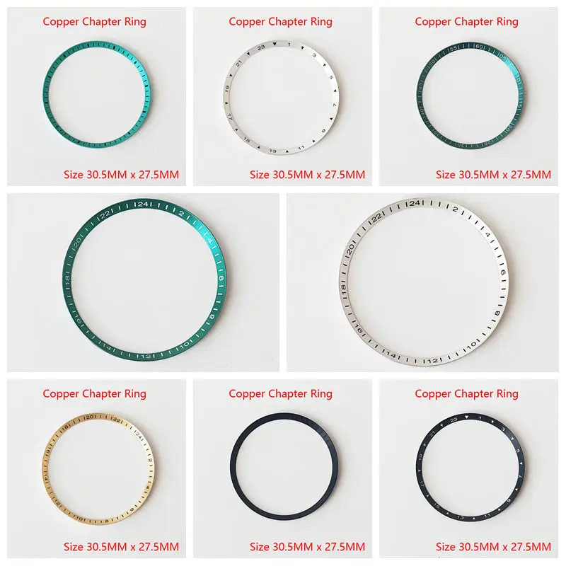 30.5x27.5mm Watch Copper Chapter Ring Watch Chapter Ring Replacement ...