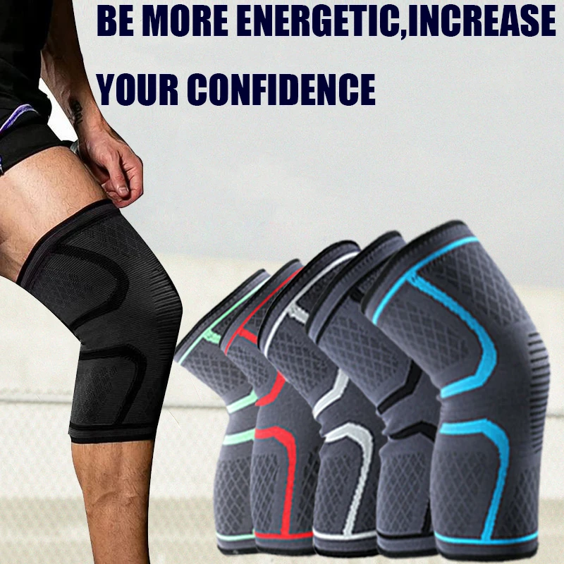 Sports Compression Sleeve Knee Pads Elastic Nylon Fitness Running ...