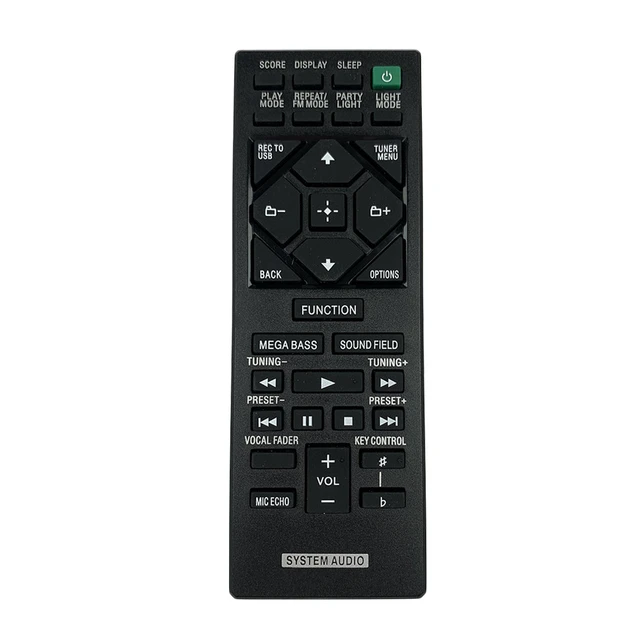 Remote Control For Sony Home Audio System SHAKE-X10 MHC-V71