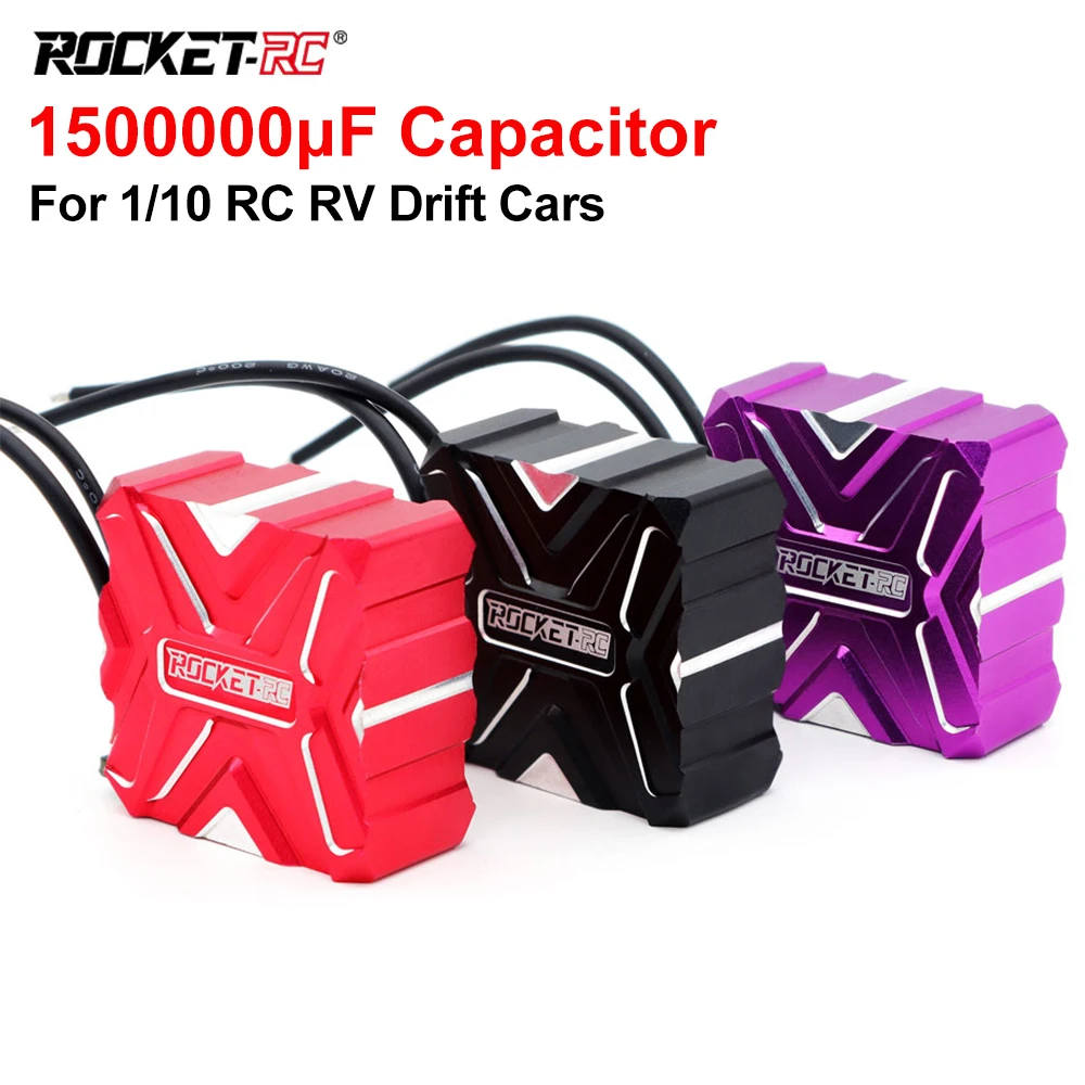 ROCKET-RC Metal Capacitor 1500000μF Capacity 300mΩ Resistance 0~9.0V ...