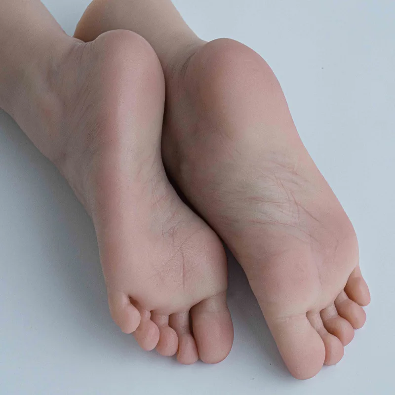 Large Size Adult Foot Model Female Simulation Platinum Silicone Props ...