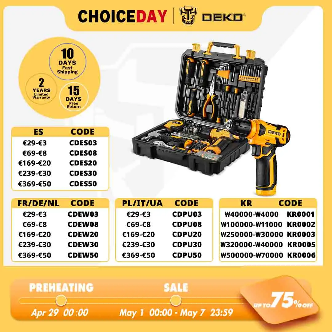 DEKO-126Pcs-Power-Tool-Combo-Kits-with-8V-Cordless-Drill-10MM-3-8 ...