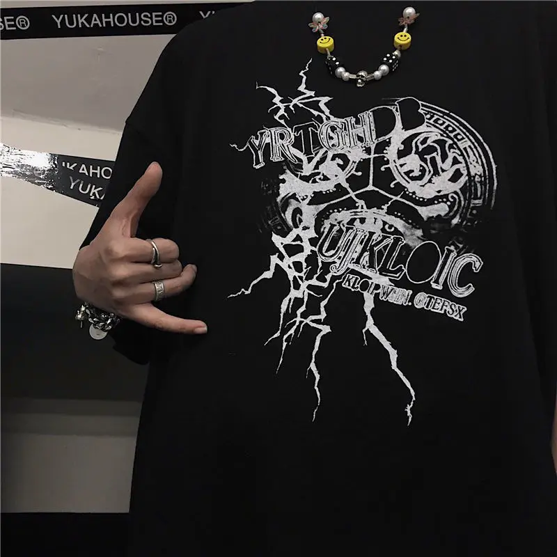 Harajuku-Aesthetic-Damaged-Graphic-Tees-Summer-Short-Sleeve-Tee-Oversized-Tshirt-Hip-Hop ...