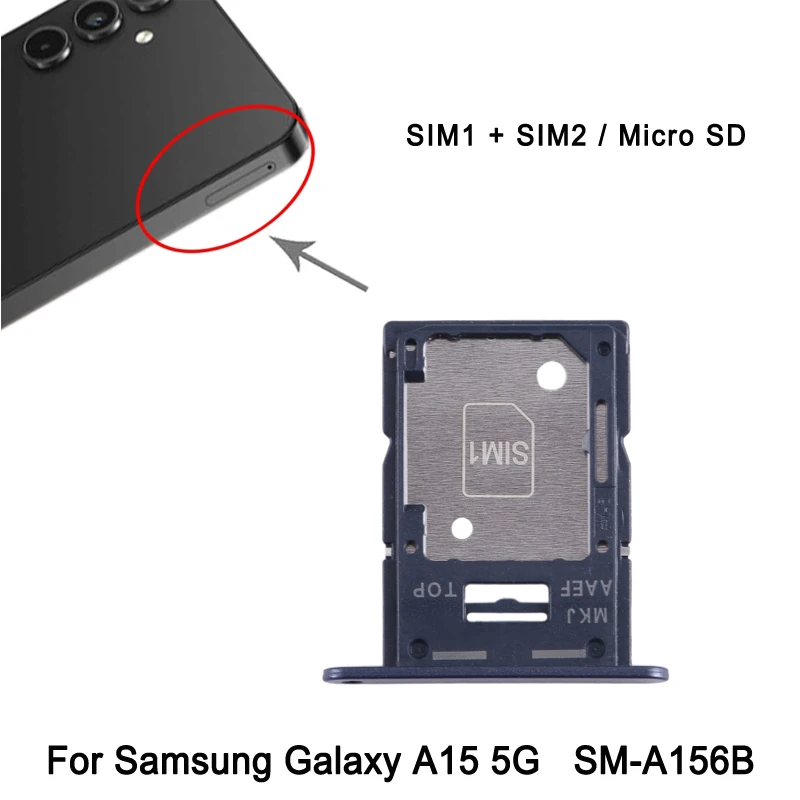 Dual-SIM-Card-Tray-For-Samsung-Galaxy-A15-5G-SM-A156B-SIM1-SIM2-Micro ...