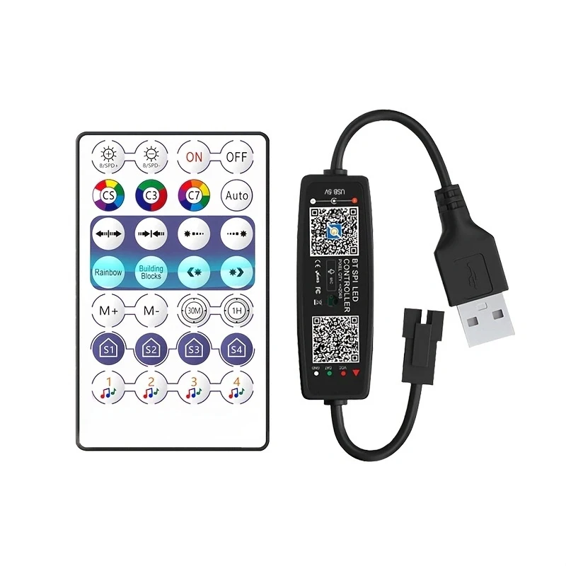 WS2812B-Controller-Bluetooth-Music-APP-Control-for-Pixel-LED-Strip-Light-SK6812-WS2811-WS2812 ...