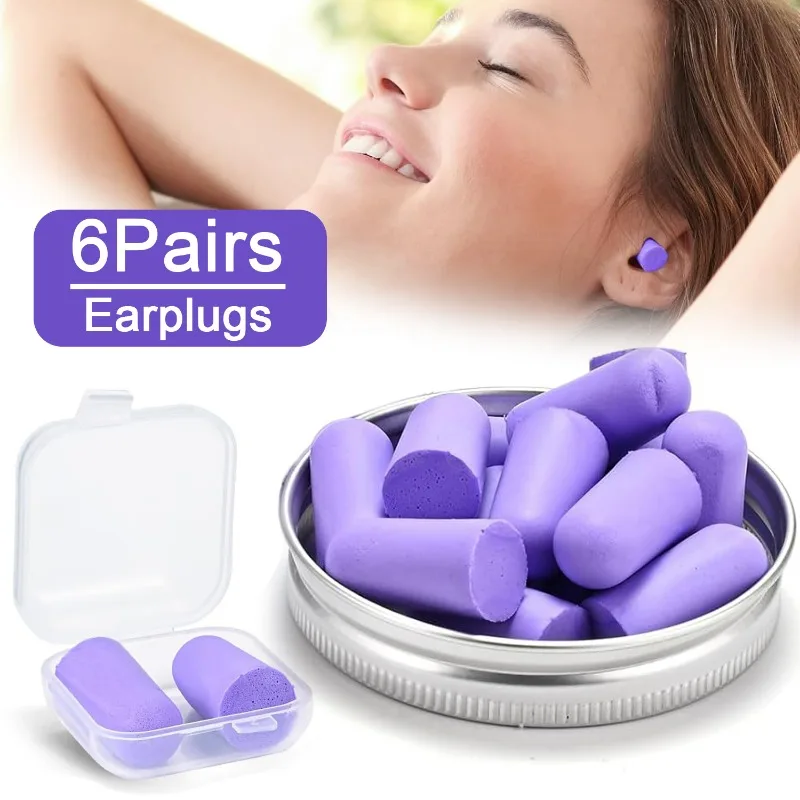 Sleeping-Working-Earplugs-Soft-Sponge-Slow-Rebound-Noise-Cancelling-Ear ...