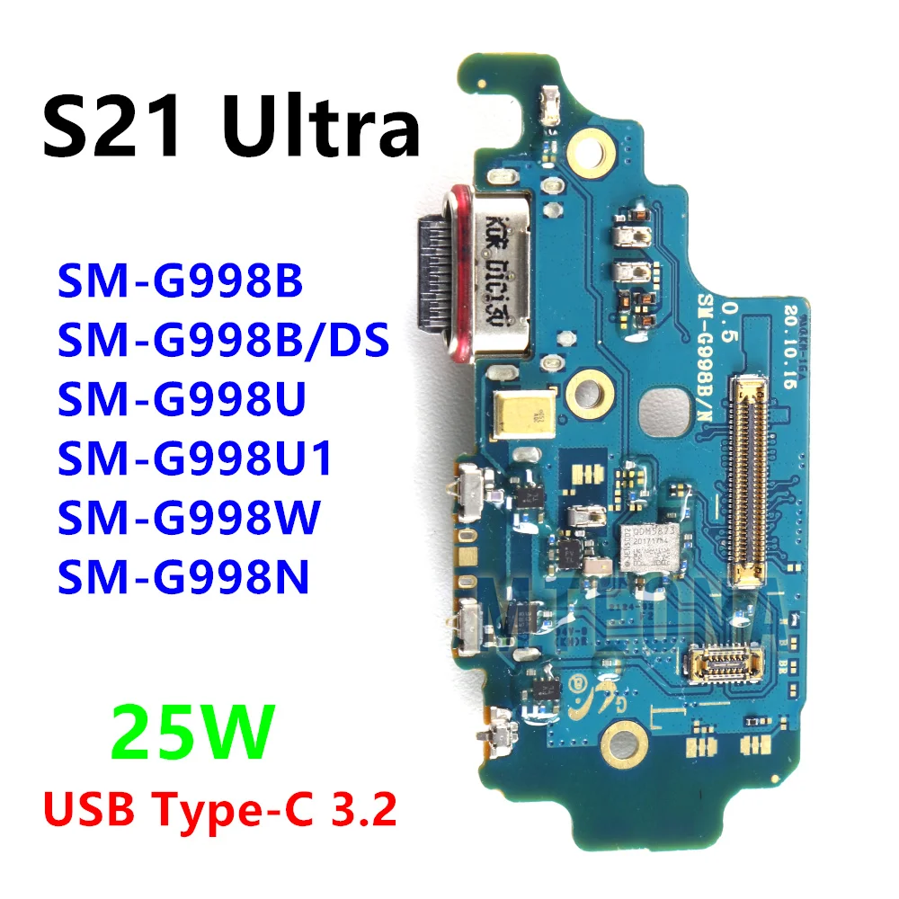 25W Type-C Fast Charging Port Dock Board Flex For Samsung Galaxy S21 ...