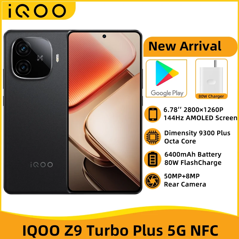 IQOO-Z9-Turbo-Plus-5G-NFC-Density-9300-Plus-6-78-144Hz-AMOLED-Screen ...