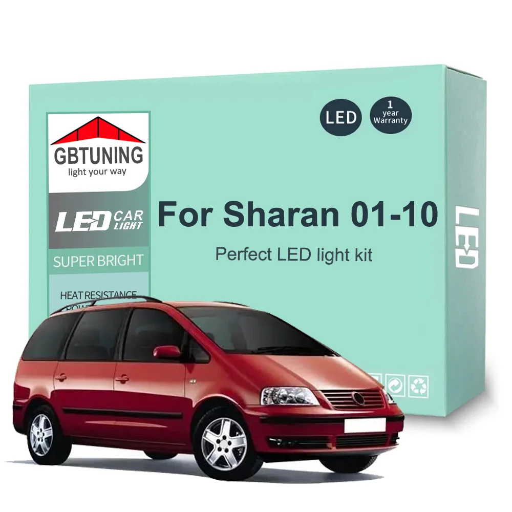 13Pcs-Canbus-LED-Interior-Light-Bulb-Kit-For-VW-Volkswagen-Sharan-7M ...