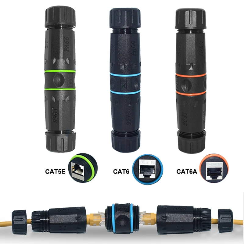 YXY-Network-rj45-Connector-IP68-Waterproof-CAT5E-CAT6-CAT6A-M23-Cable ...
