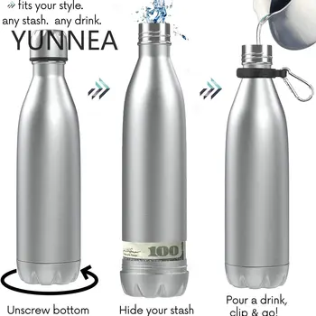 Secret Hidden Safe Diversion Water Bottle Steel Secret Stash Spot Can ...