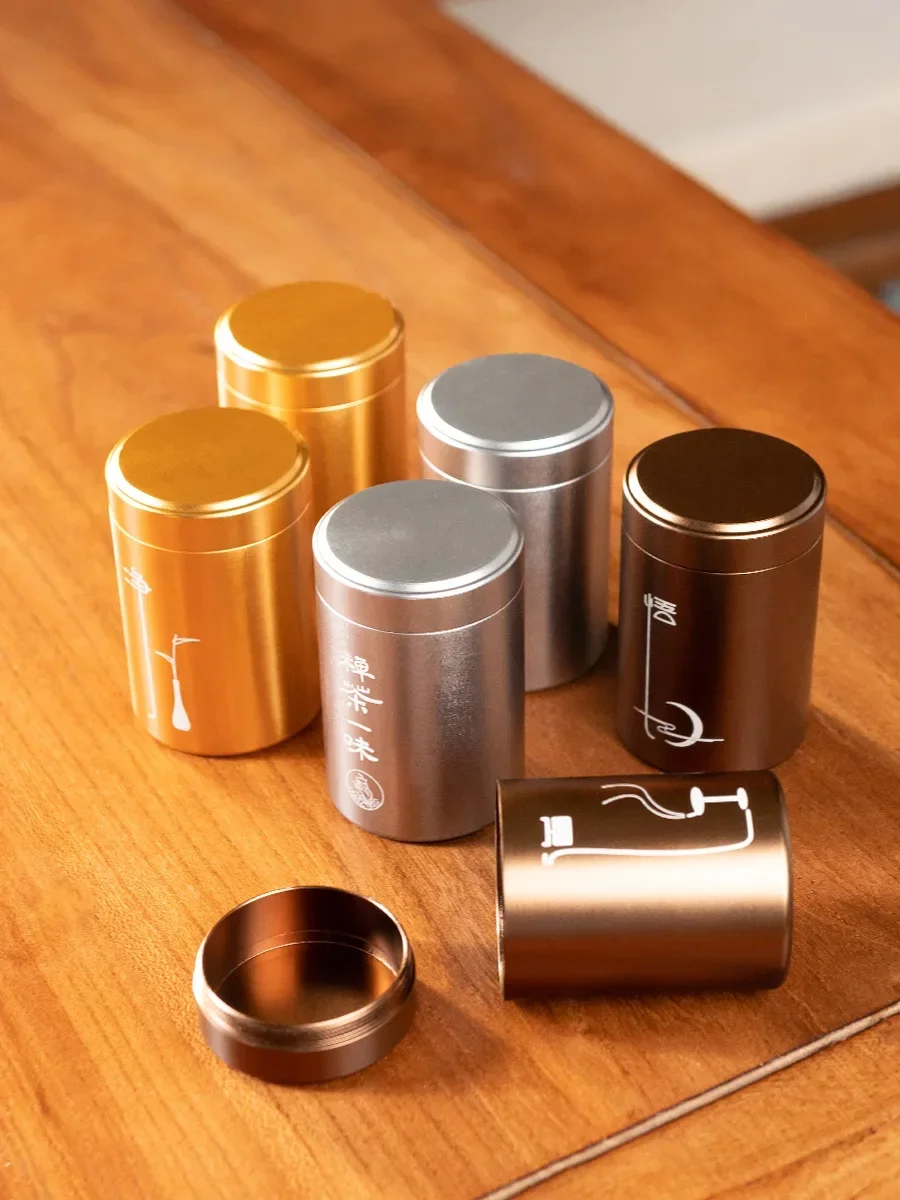 Aluminum-alloy-tea-container-portable-white-tea-tin-Portable-seal-can ...