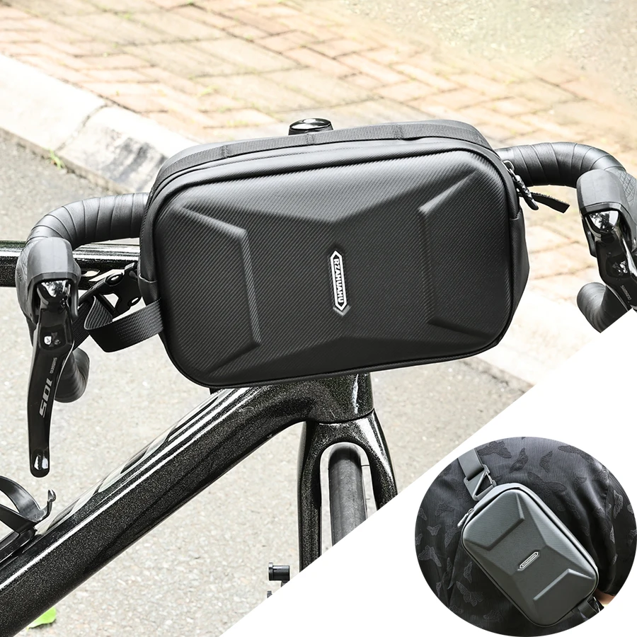 3L-Hard-Shell-Bike-Bag-Bike-Front-Tube-Bag-Waterproof-Storage-Bag ...