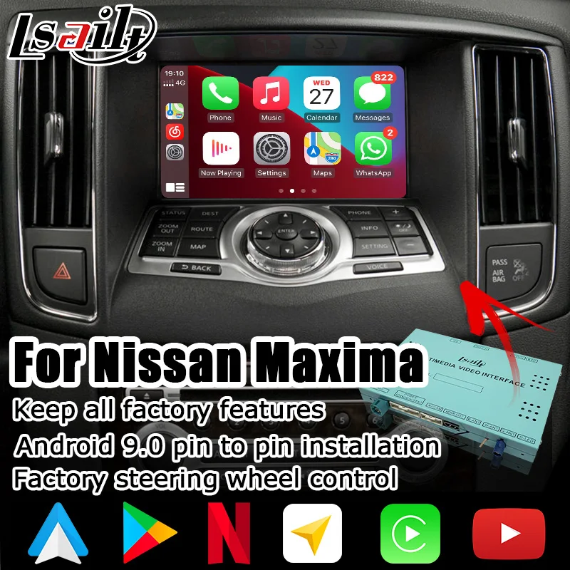 Android-CP-AA-interface-box-for-Nissan-Maxima-2010-2015-with-370z-370GT ...