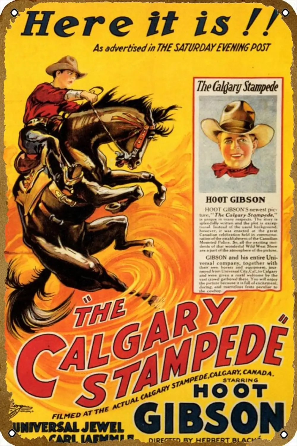 The-Calgary-Stampede-Tin-Metal-Vintage-Sign-Wall-Decor-Funny-Decoration ...