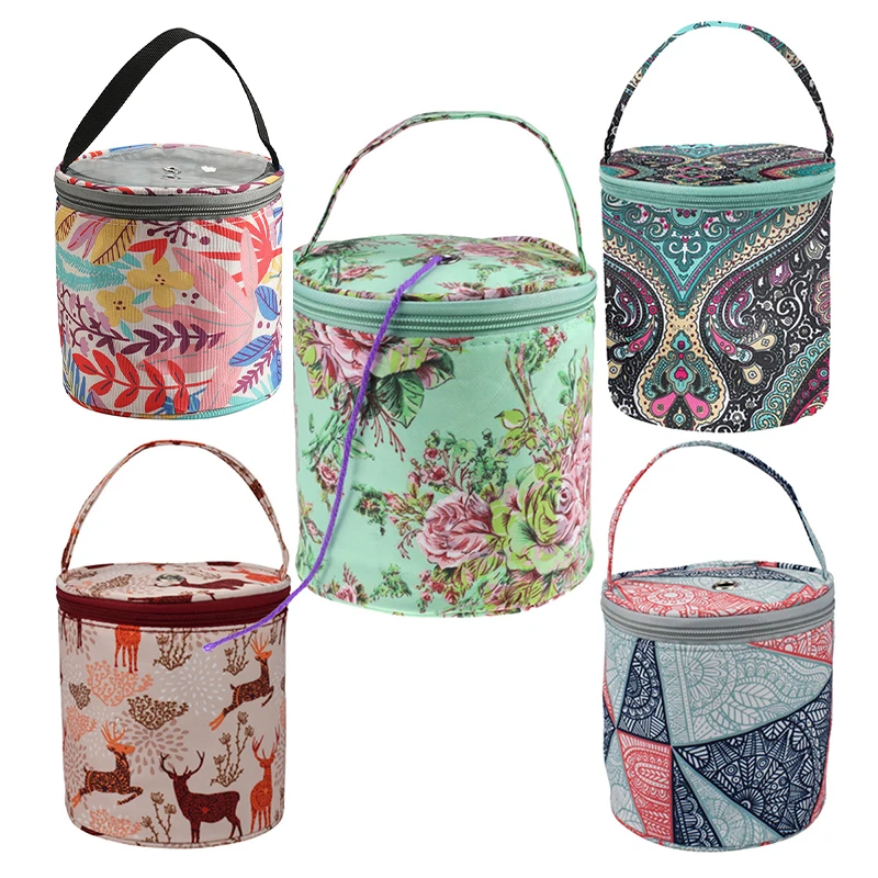 Yarn-Storage-Bag-Round-Knitting-Wool-Thread-Organizer-Bags-Daily-Use ...