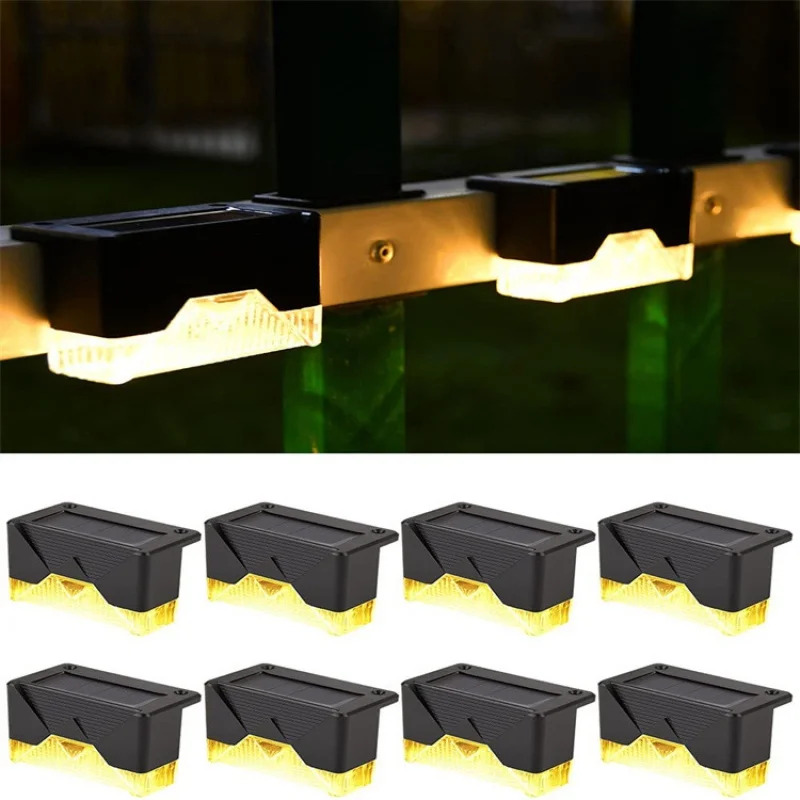New-Outdoor-Solar-Railing-Lamp-Solar-Deck-Light-Fence-Lamp-Stair ...