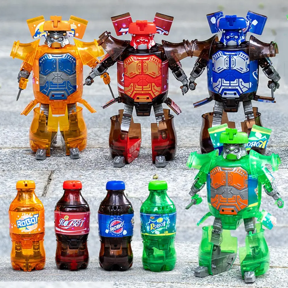 Beverage-Bottle-Transformer-Robot-Toy-Educational-Movable-Joints ...