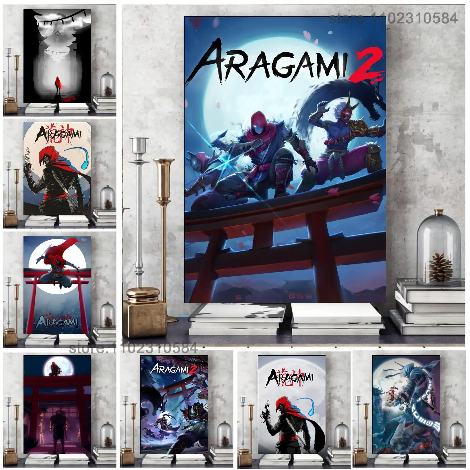P-ster-de-pared-de-videojuego-Aragami-2-carteles-de-lienzo-decoraci-n ...