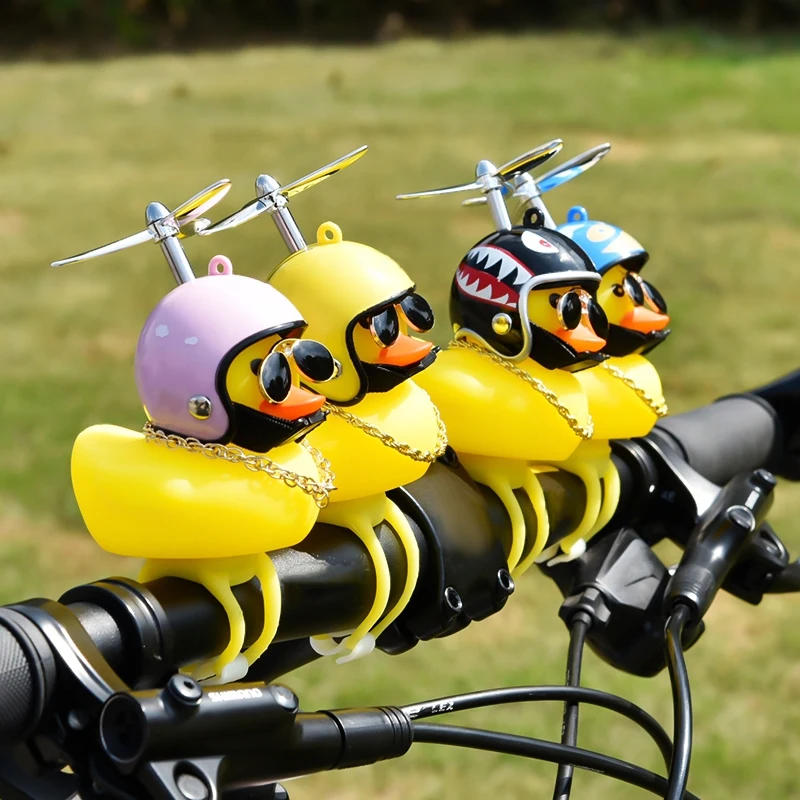 Car-Interior-Small-Yellow-Duck-Bicycle-Airscrew-Helmet-Duck-Ducky ...