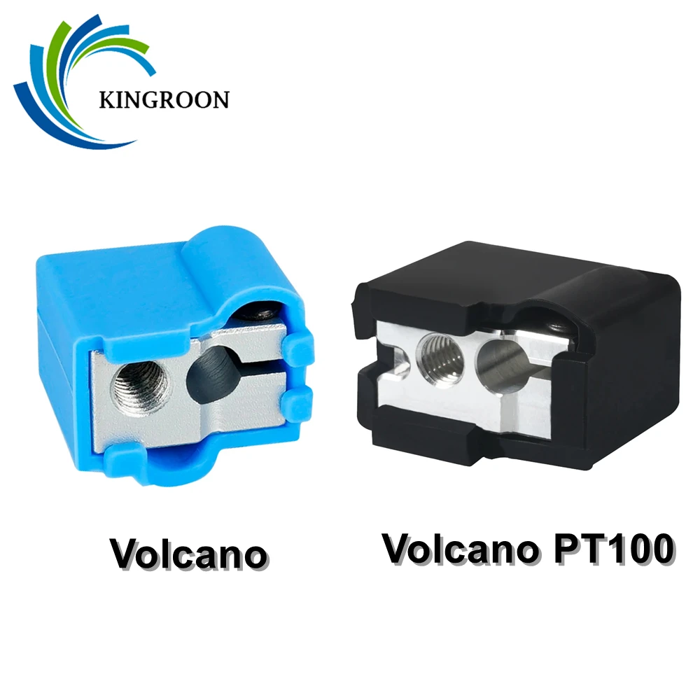 KINGROON-VOLCANO-Heated-Block-Extruder-Aluminum-Hotend-Volcano-PT100 ...