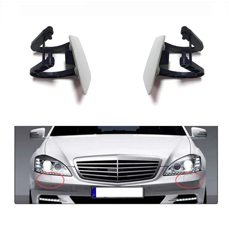 Headlight Washer Cover Cap 2218800505 2218800605 For Mercedes W221 S ...