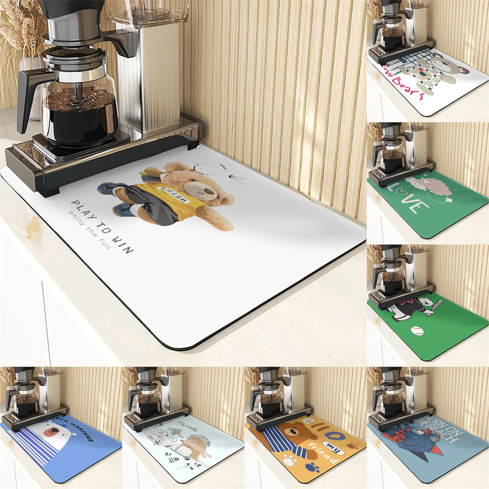 Cartoon-Animal-Style-Utensils-For-Kitchen-Coaster-Silicone-Dish-Dining ...