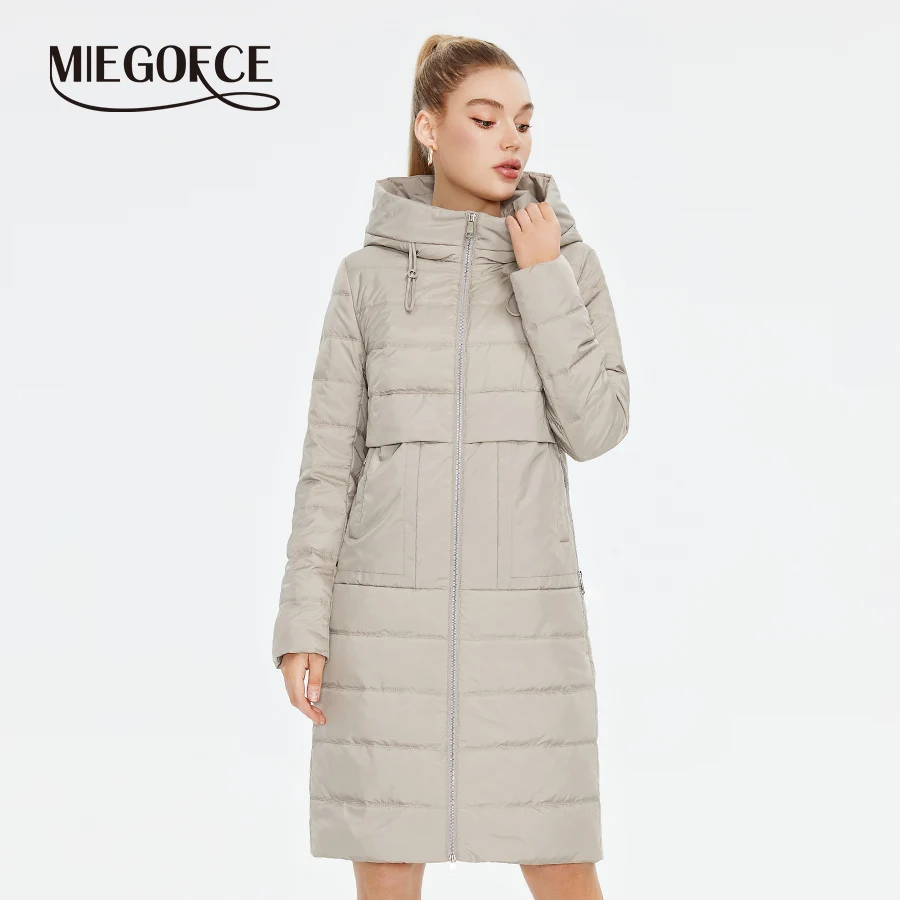 MIEGOFCE-2023-New-Spring-Autumn-Women-s-Long-Coat-Long-Sleeve-Quilted ...