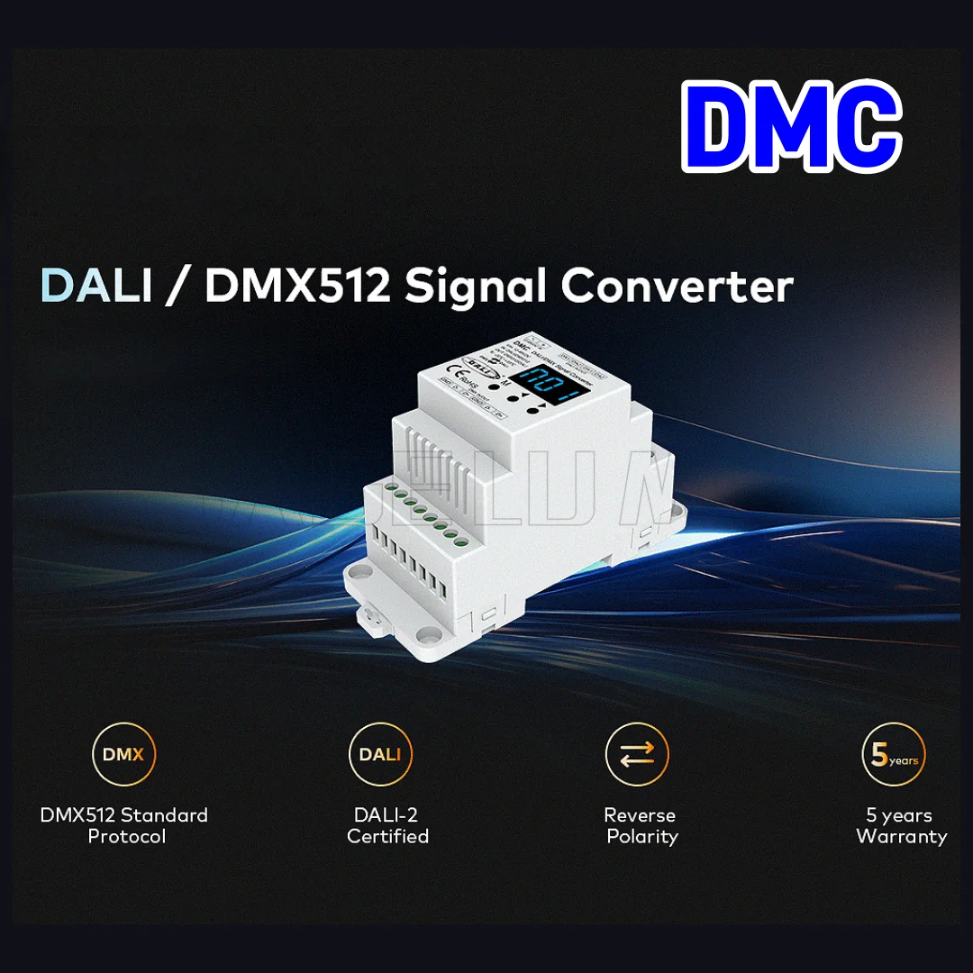 12-48V DC DALI / DMX512 Signal Converter Skydance DMC DALI To DMX512 or ...