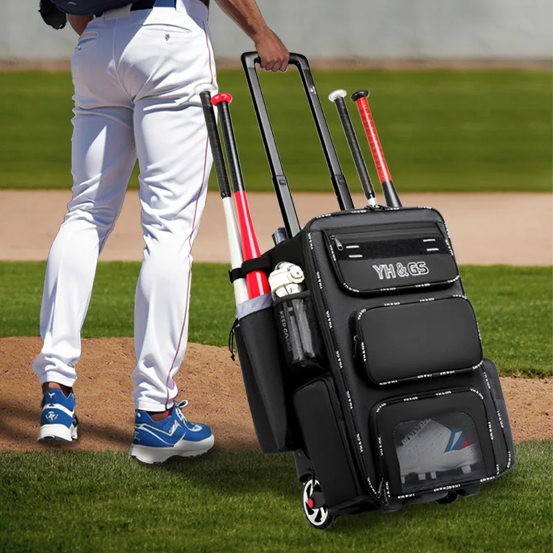 Multifunctional-Outdoor-Sports-Trolley-Baseball-Bag-Large-Capacity ...