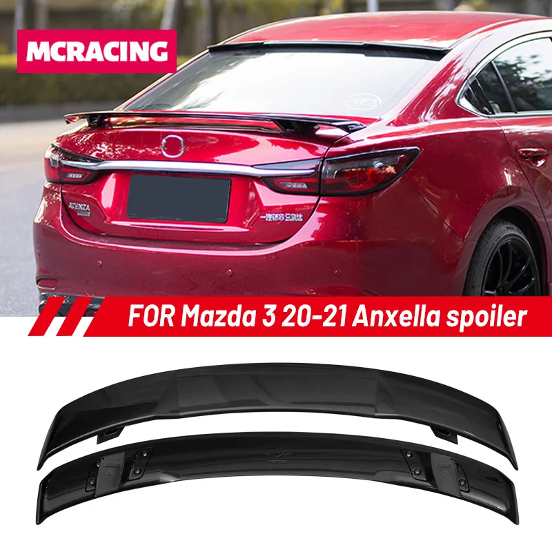 For Mazda 3 Spoiler 2019 2020 2021 YOFER Year ABS plastic primer color ...