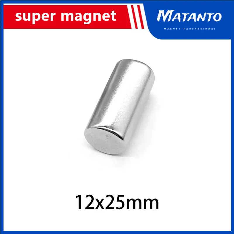 1-20PCS-12x25-mm-Round-Small-Magnet-N35-12mm-X-25mm-Thick-strong ...