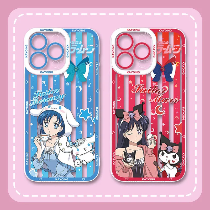 Capa-de-Telefone-Sanrio-Melody-Cinnamoroll-para-iPhone-Capa-de-Silicone ...