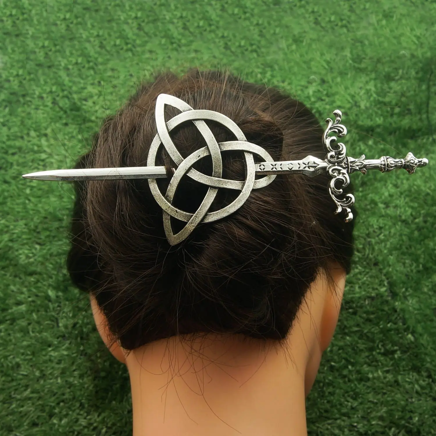 10pcs-Wiccan-Symbols-Celtic-Trinity-Knot-cross-sword-hairpin-woman ...