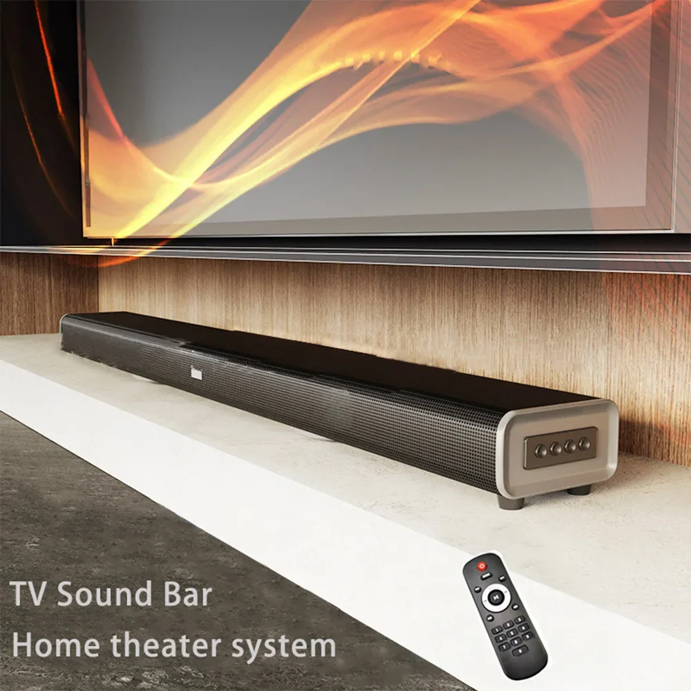 99cm-Long-Strip-6-Horns-Strong-Bass-Surround-Sound-Bar-Wired-and ...