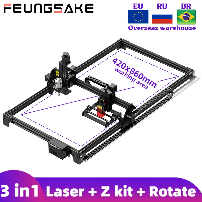 Cnc-Laser-Machine-With-Air-Nozzle-Cnc-Router-For-Wood-Engraver-And ...