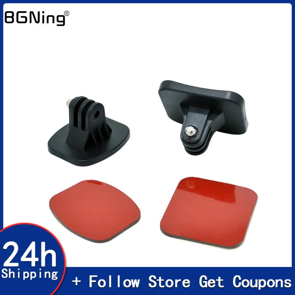 2pcs-Flat-Curved-Helmet-Base-Mount-Adhesive-Sticker-Mount-for-Gopro-Max ...