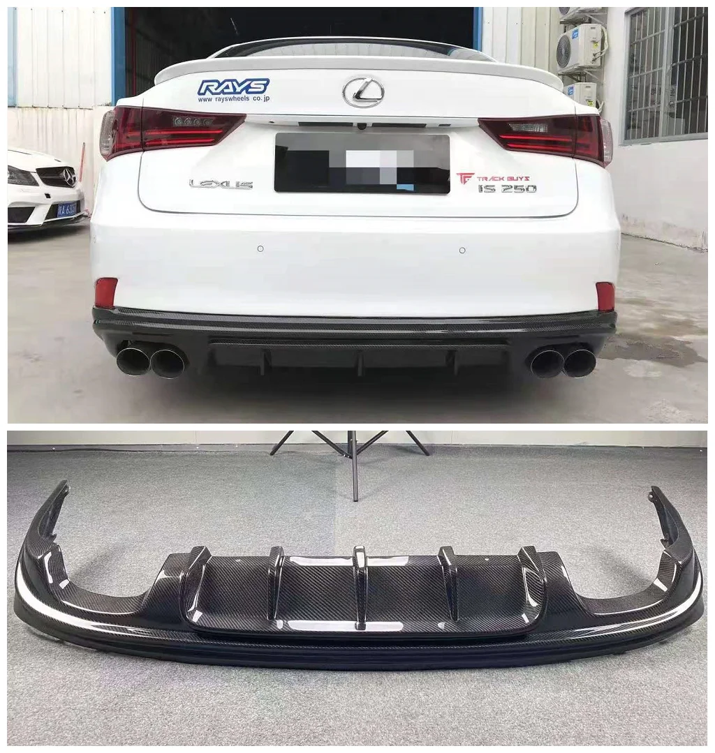 Carbon Fiber Rear Bumper Lip Auto Car Rear Diffuser Fits For Lexus ...