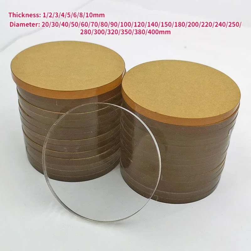 Transparent-Acrylic-Wafer-Diameter-20-400mm-DIY-Handmade-Material-Round ...