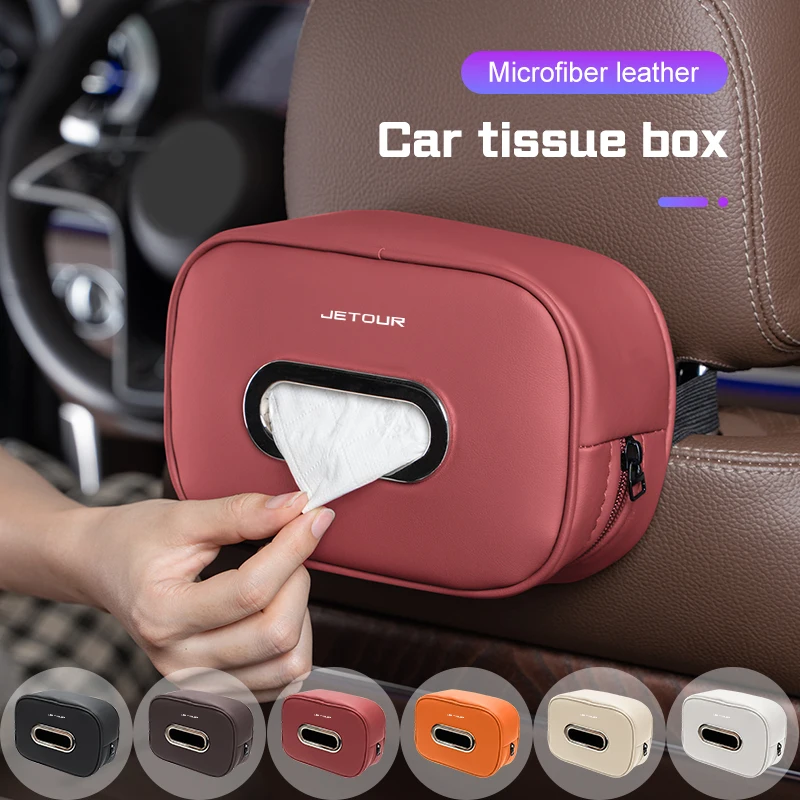 Car Tissue Box Microfiber Leather For Chery Jetour DASHING i-DM T2 T3 ...