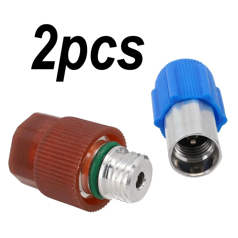2x Air Conditioning Hd Nd Adapter Connections For R134a For Ford Opel ...