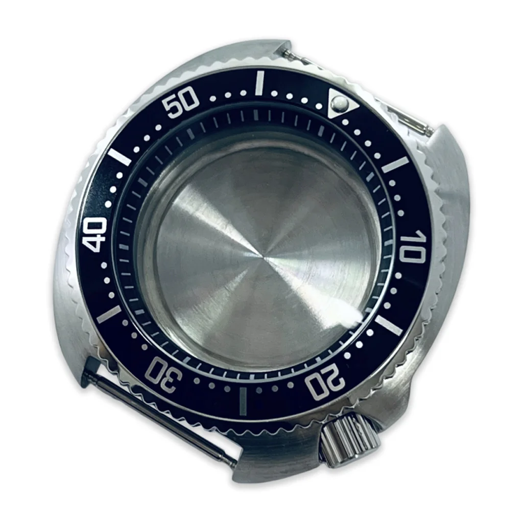 44mm-Silver-Stainless-Steel-Watch-Case-Black-Ring-Fit-NH34-NH35-NH36 ...