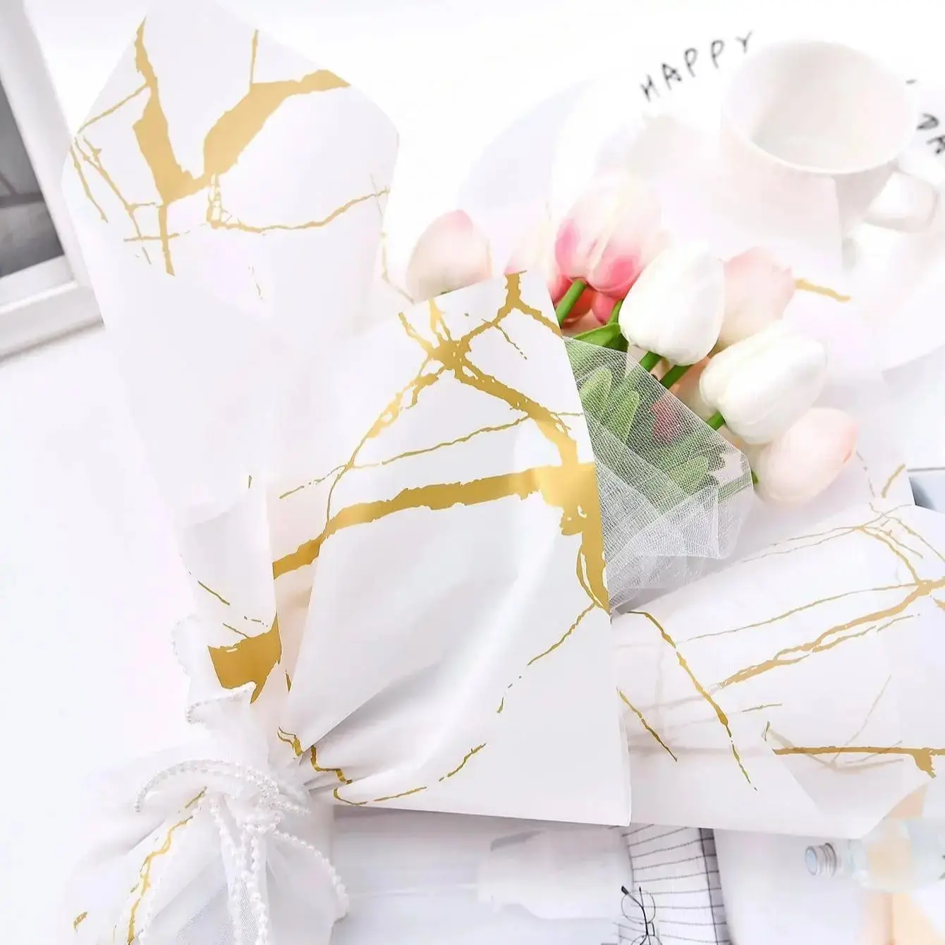 20pcs-Flower-Wrapping-Waterproof-Packaging-Paper-for-Floral-Bouquets ...