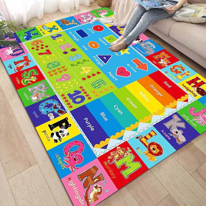 Play-Rug-Playroom-Floor-Mat-Alphabet-Numbers-Animals-Educational-Area ...