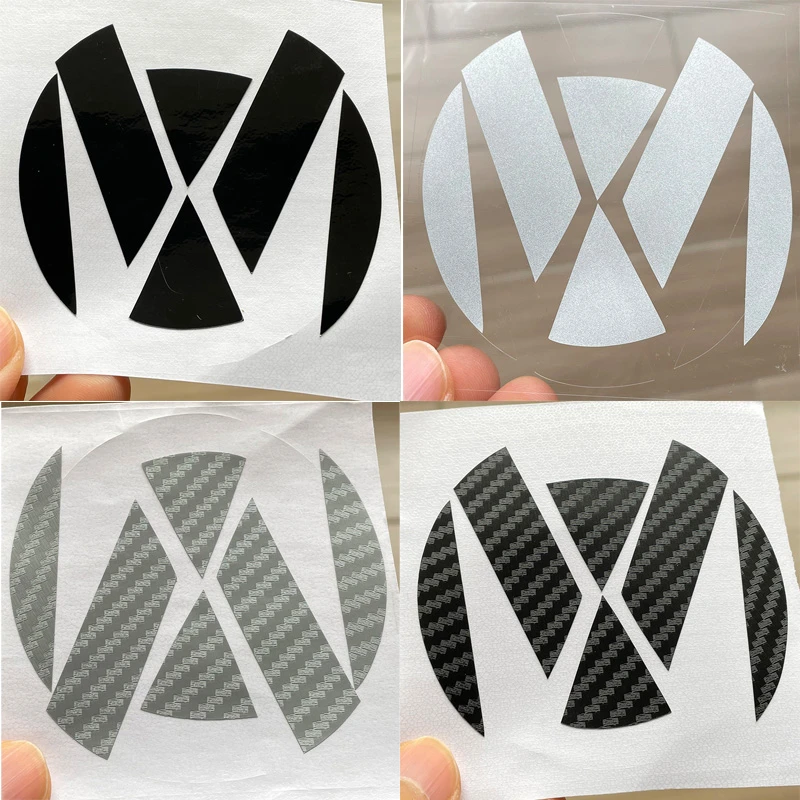 Shiny Genuine Carbon Fiber Stickers Car Styling Rear Badge Grooves ...